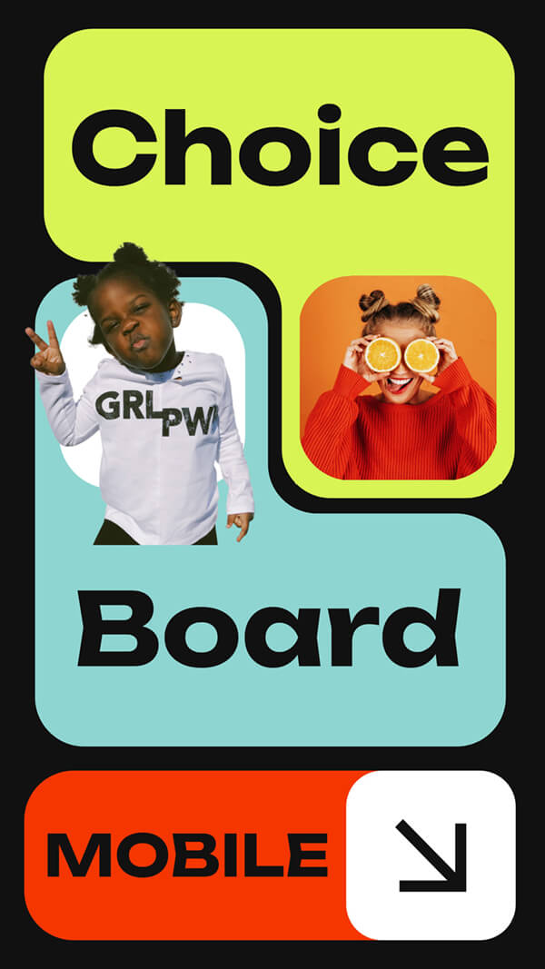 Tableau de choix mobile | Modèles Genially